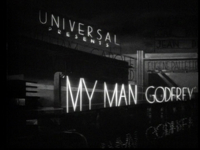 Movie Typography: MY MAN GODFREY – Paula's Cinema Club