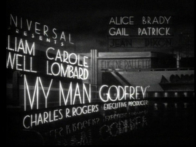 Movie Typography: MY MAN GODFREY – Paula's Cinema Club